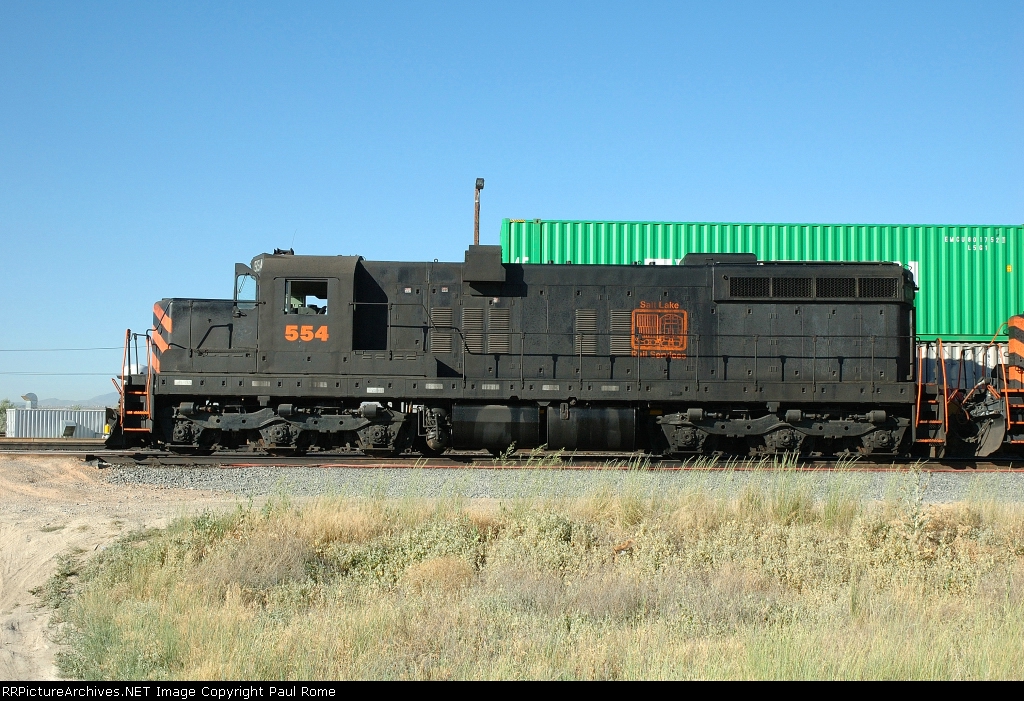 SLRX 544, EMD SD10, Salt Lake Rail Services working the Salt Lake City Intermodel Terminal
